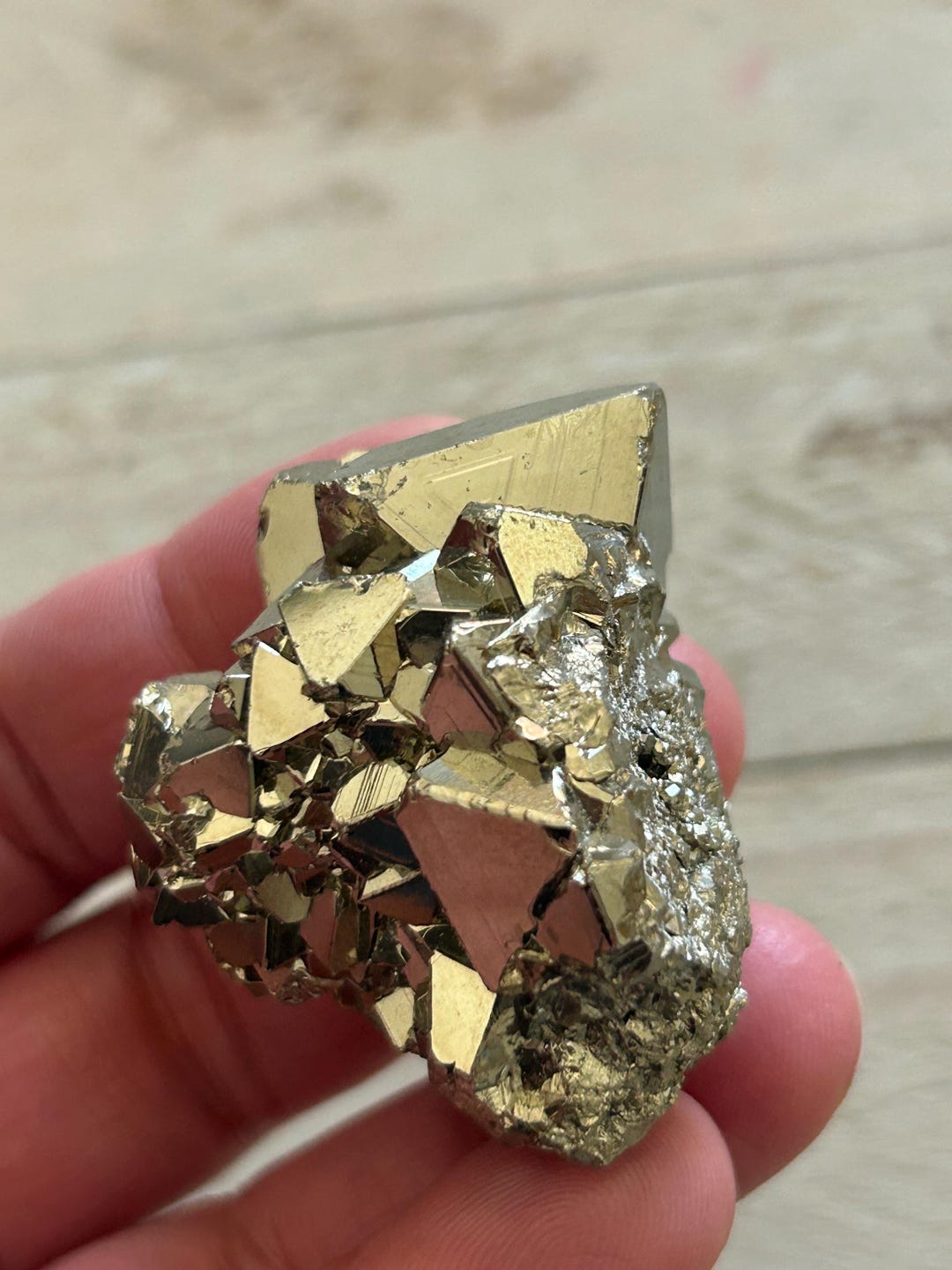 Octahedral Peruvian Pyrite: Rare Pyramidal Formation - Etsy