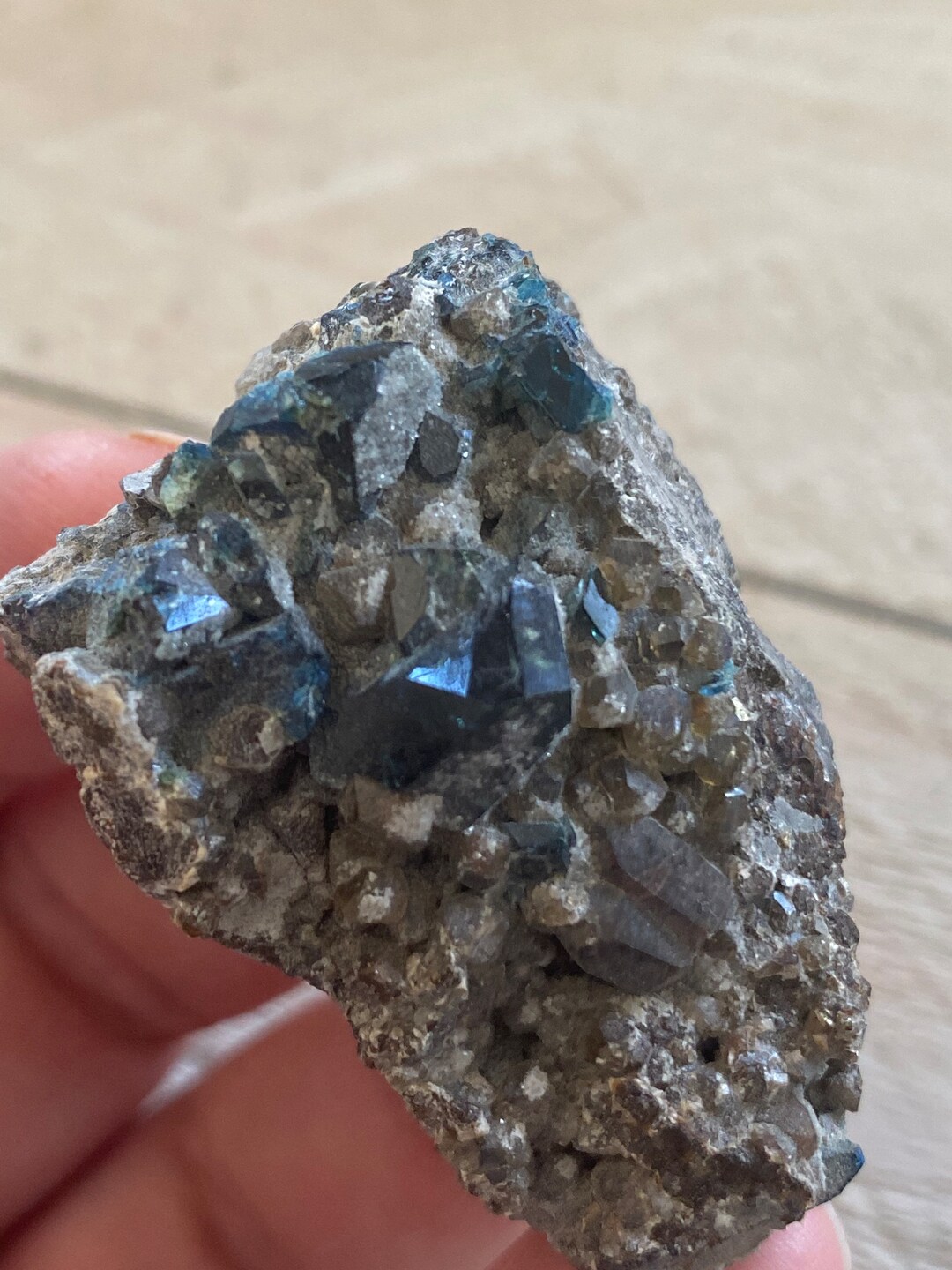 Extremely RARE Lazulite Crystal From Rapid Creek/ Crystallized Lazulite ...