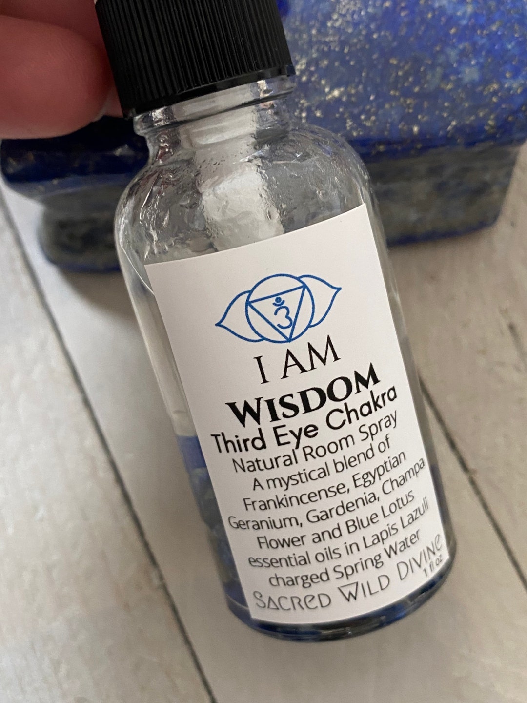 I Am Wisdom Third Eye Chakra Natural Spray - Blue Lotus Blossom - Etsy