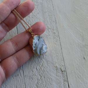 Rainbow Aura Crystal Chalcedony Necklace. Angelic Opal Aura Rainbow ...
