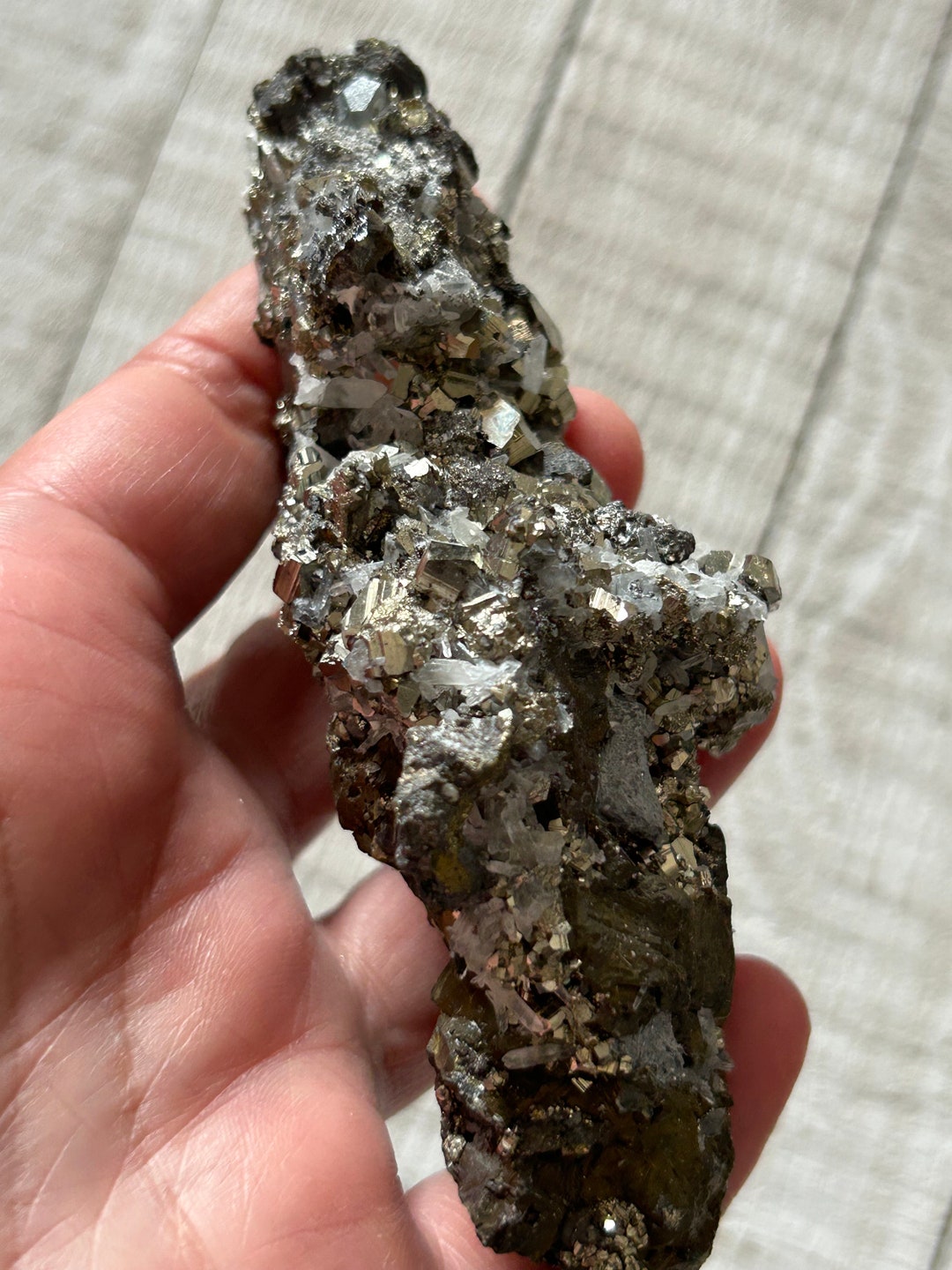 Pyrite and Quartz From Peru Huanzala Mine, Ancash, Peru - Etsy UK