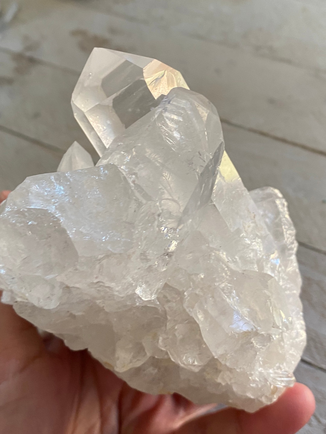 Large Quartz Cluster Large Clear Quartz Point Brazilian Quartz Cluster ...