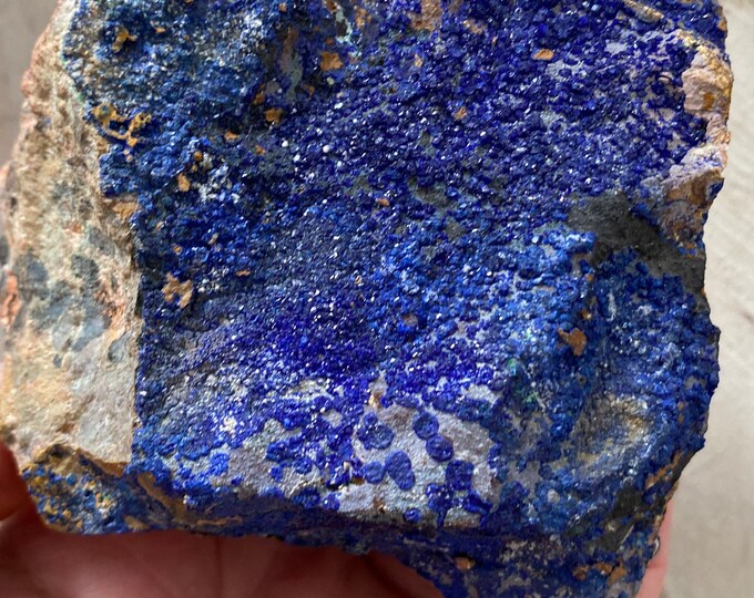 Large Azurite Specimen Electric Blue Azurite on Matrix Box P* - Etsy