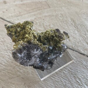 Rare Green Mimetite Cluster With Clear Calcite GREEN MIMETITE From ...