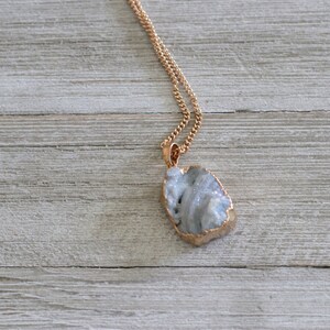 Rainbow Aura Crystal Chalcedony Necklace. Angelic Opal Aura Rainbow ...