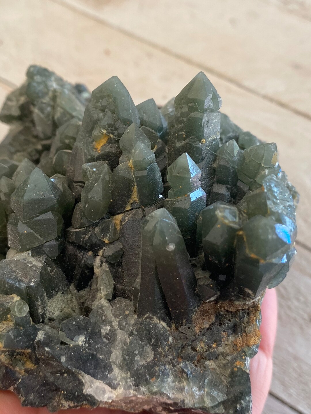 RARE Hedenbergite Prase Quartz From Inner Mongolia Green Prase - Etsy