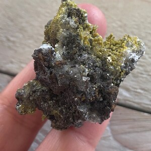 Rare Green Mimetite Cluster With Clear Calcite GREEN MIMETITE From ...
