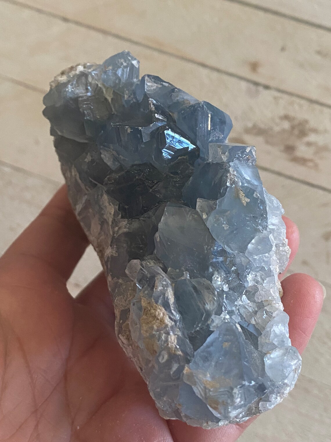 Nice Celestite Cluster Light Blue Throat Chakra Crystal Box 44* - Etsy