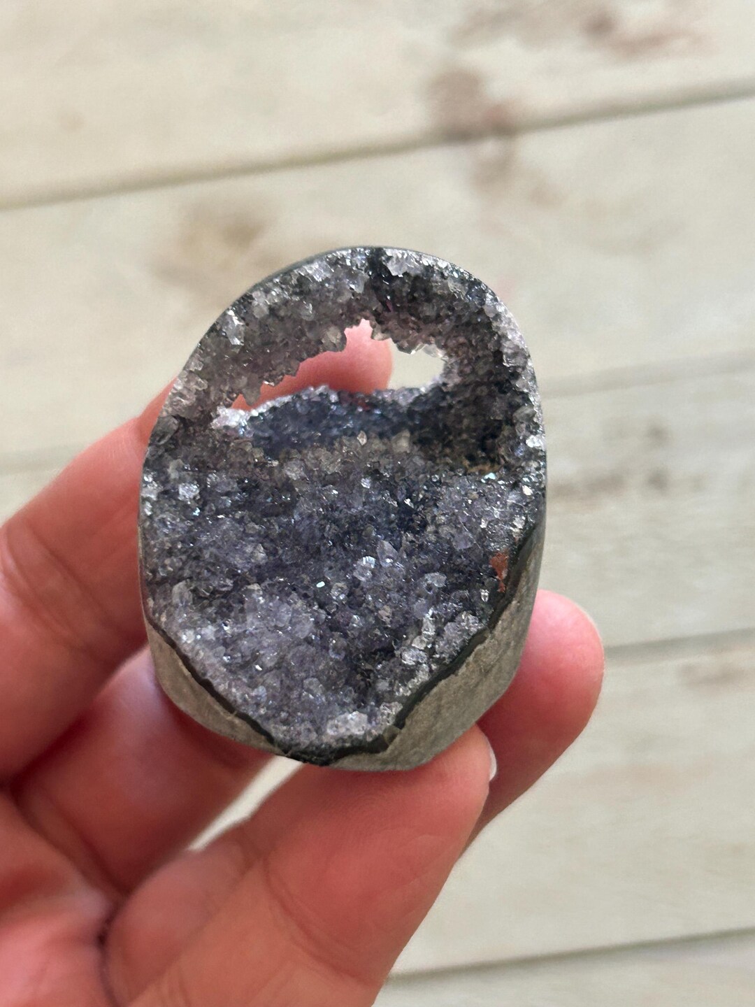 Baby Amethyst Cave Micro Amethyst Standing Amethyst Cute Crystals Box ...
