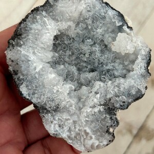 La Choya Trancas Geode Pair: Sparkly Druzy Chalcedony - Etsy