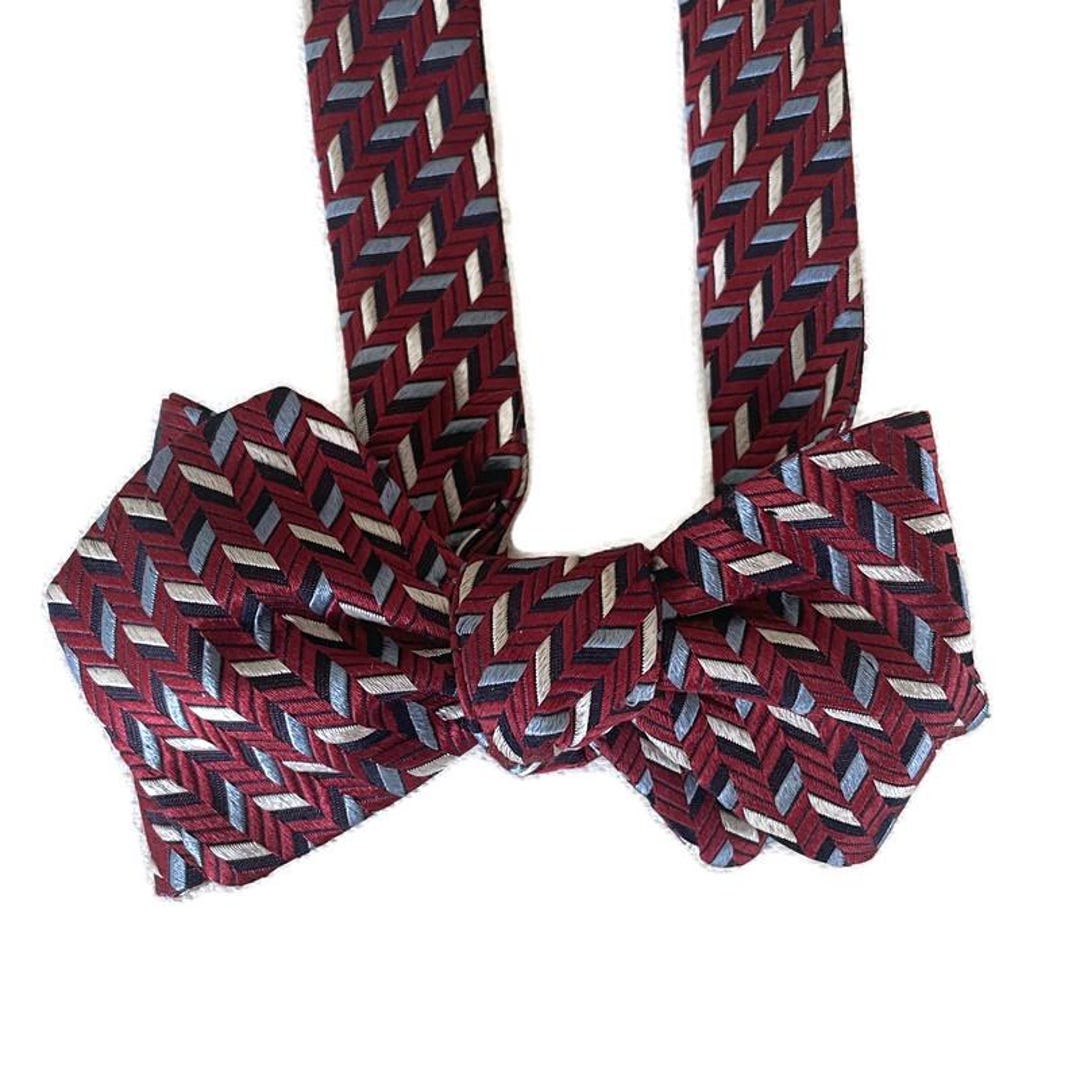 Handcrafted Silk Bow Tie - Dashing - One-of-a-kind - Pre-tied or Self ...