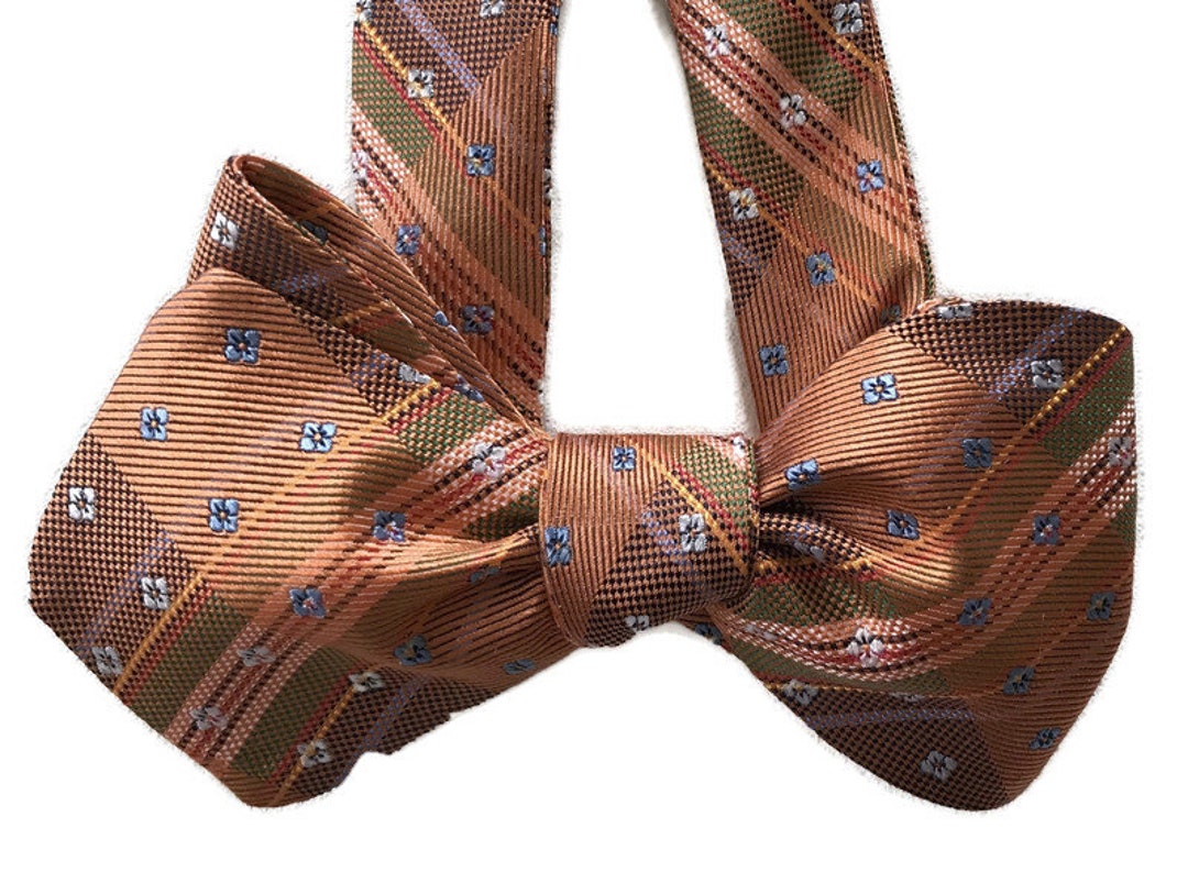 Handcrafted Silk Bow Tie - Santa Fe - One-of-a--kind - Self-tie or Pre ...