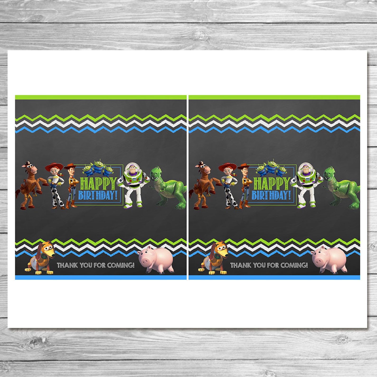 Toy Story Candy Wrapper Chalkboard Blue / Toy Story Birthday Party ...