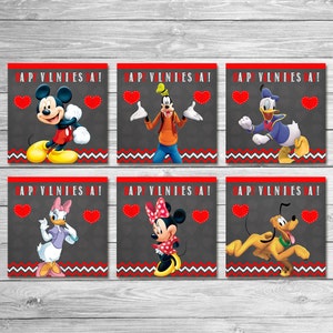 Mickey Mouse Clubhouse Valentine's Day Cards Chalkboard / Mickey Mouse ...