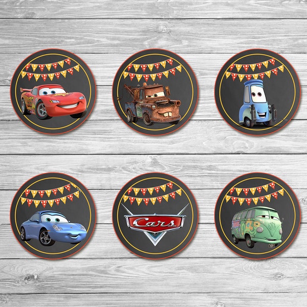 Cars Cupcake Toppers - Etsy