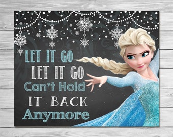 Frozen Let It Go | Etsy