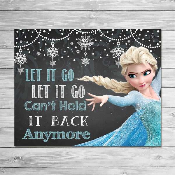 Frozen Let It Go - Etsy
