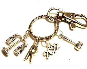 Law Gavel Keychain - Etsy