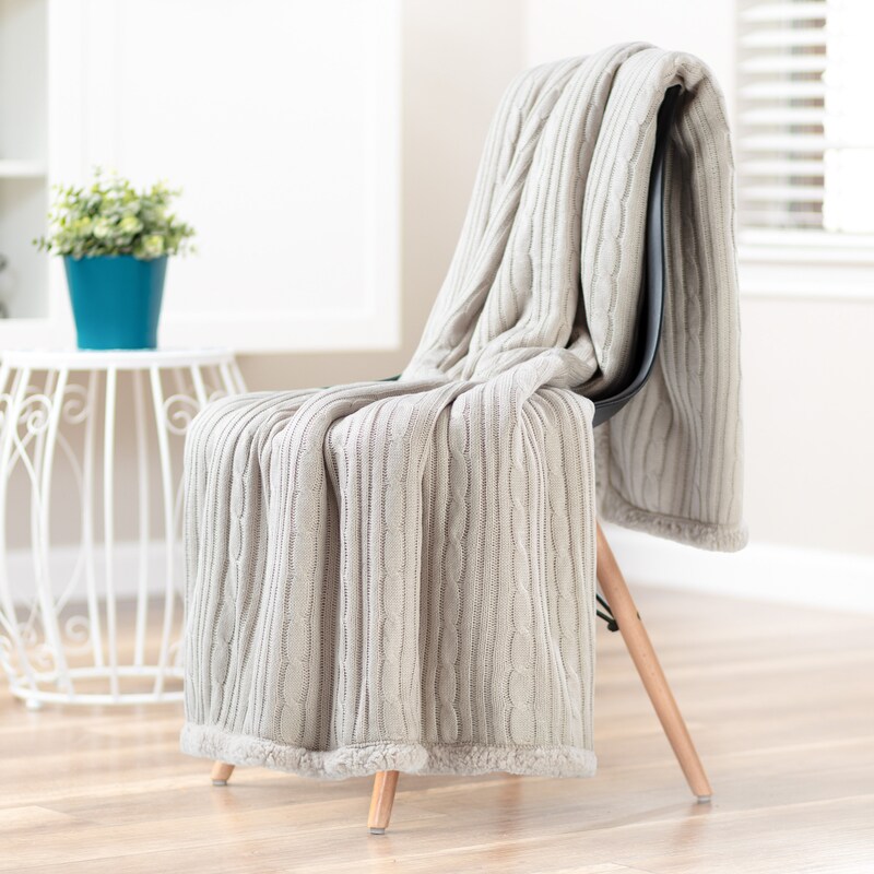 Cable Knit Throw - Etsy