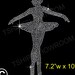 Ballerina Ballet Rhinestone Hotfix Transfer Iron-on Applique Motif With ...