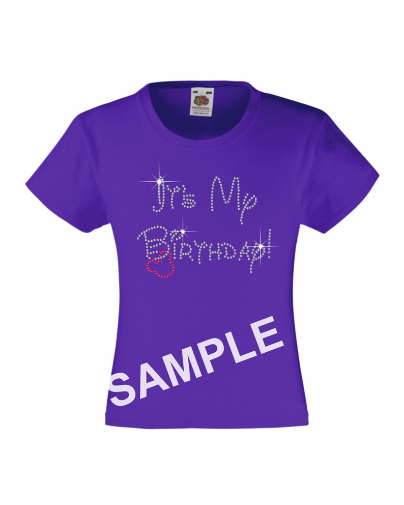 Its My Birthday Rhinestone Hotfix Transfer Iron On Etsy