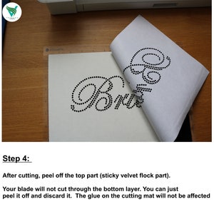 5 X Sheets (33cm X 21cm) of Sticky Back Flock Rhinestone Template ...