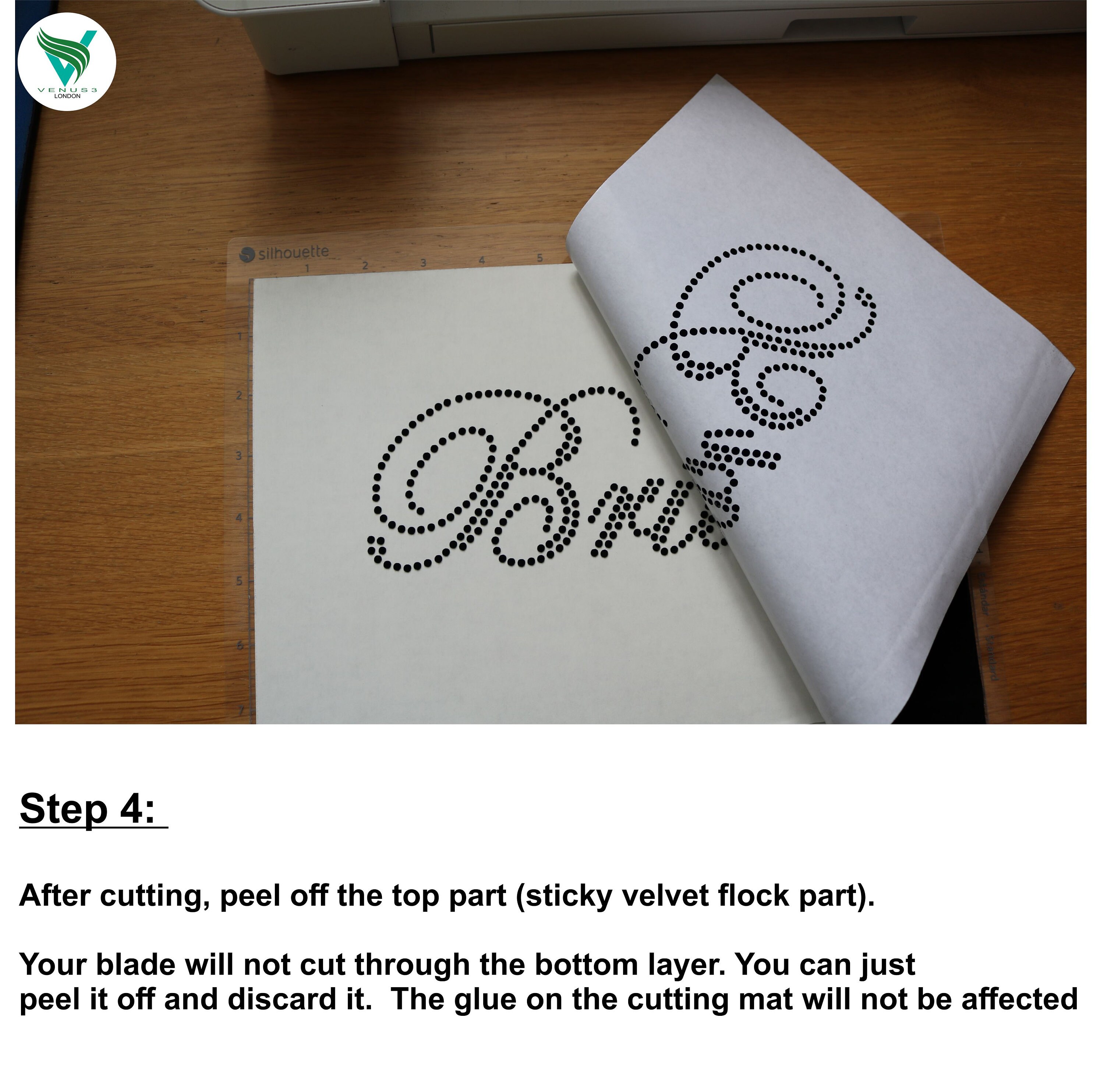 5 X Sheets (33cm X 21cm) of Sticky Back Flock Rhinestone Template ...