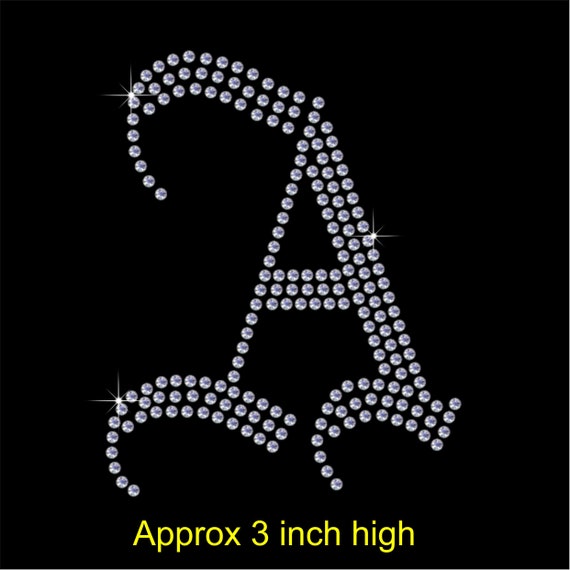 Old English Style Letters Rhinestone / Diamante Transfer - Etsy