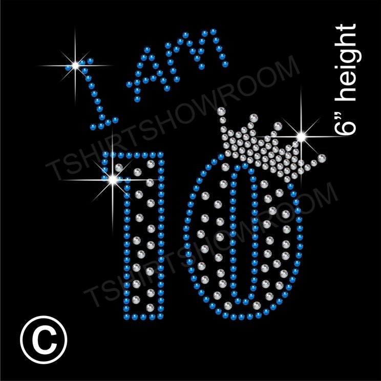 I Am 1-10 Birthday Number and Tiara Crown for Boys Blue | Etsy