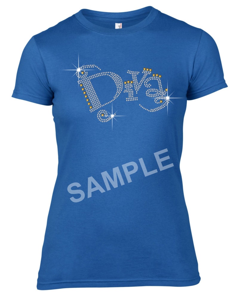 Diva Symbol Rhinestone Hotfix Transfer Iron on Applique Motif - Etsy