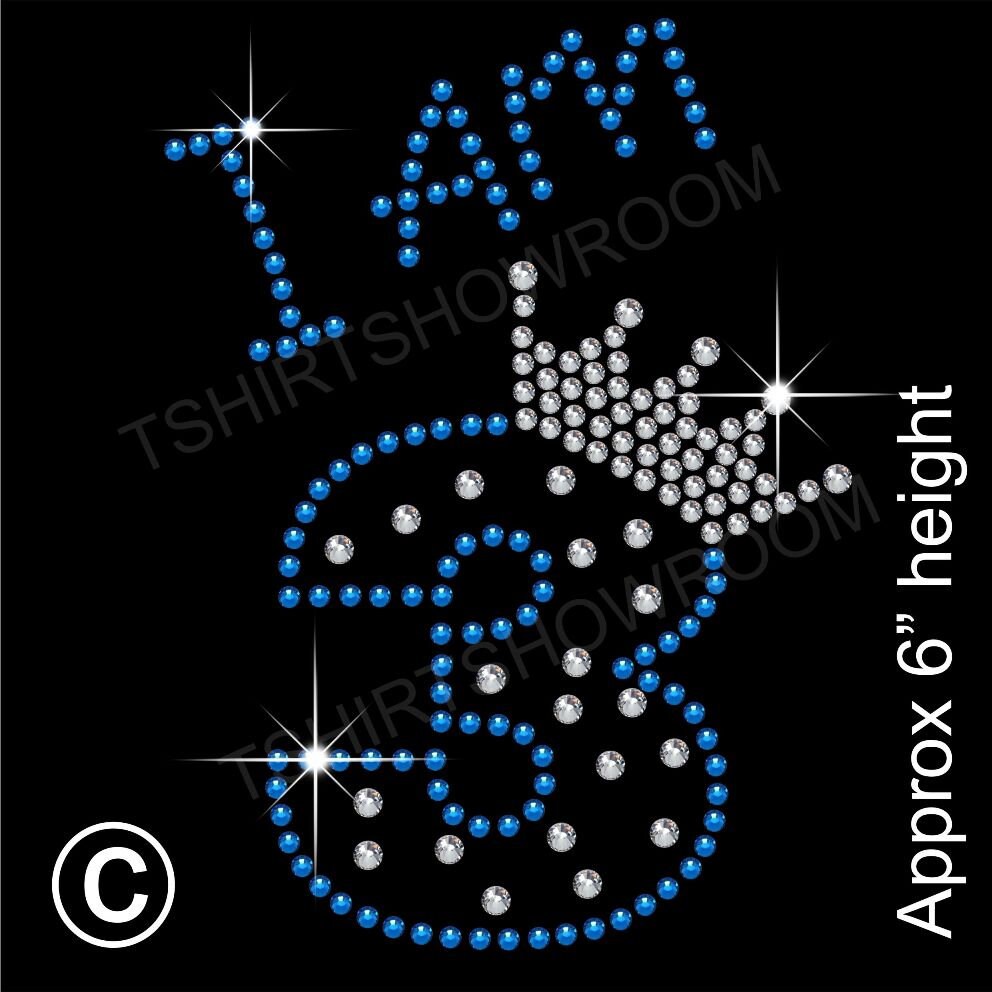 I Am 1-10 Birthday Number and Tiara Crown for Boys Blue | Etsy