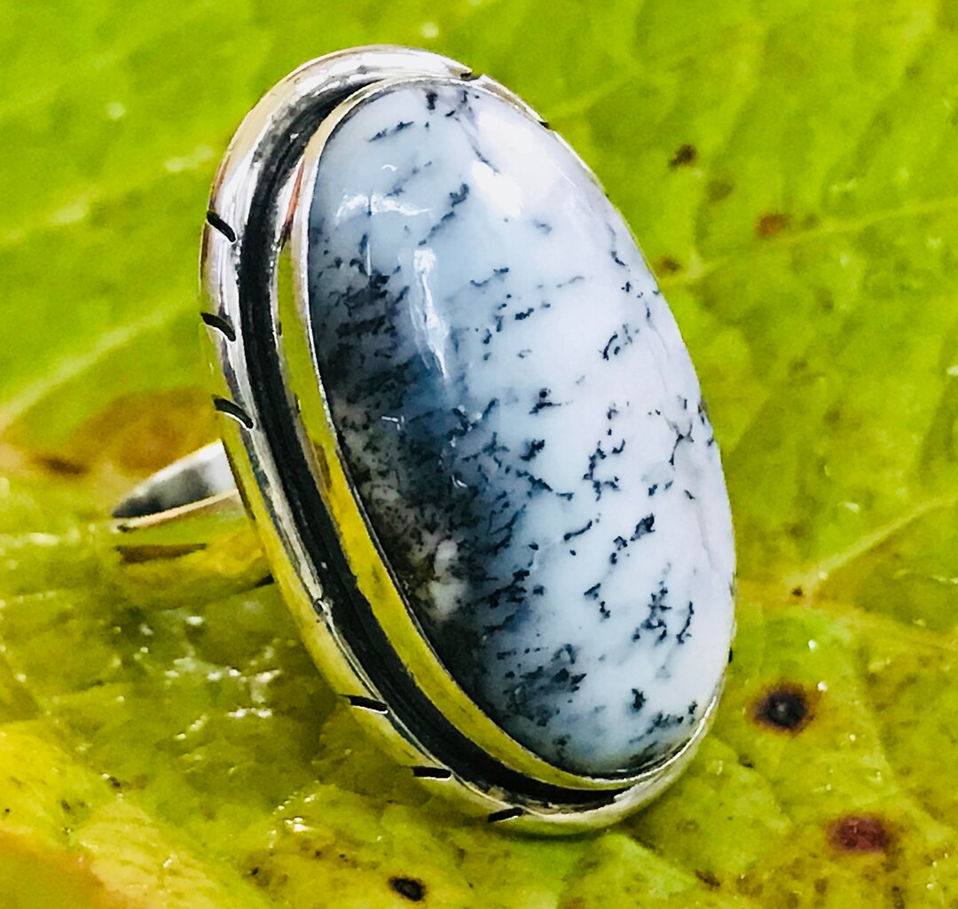 White Gemstone Ring Size 6 7 8 for Women Men-sterling Silver Set ...