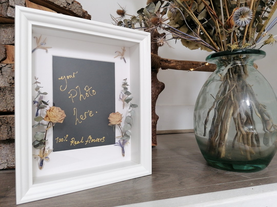 Real Flower Photo Frame - Etsy