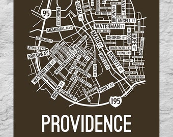 Providence Map Poster | Etsy