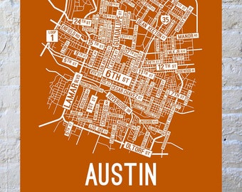 Austin Texas Print - Etsy