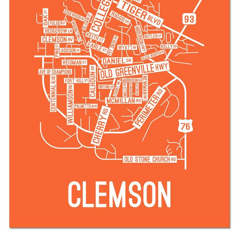 Clemson Sign - Etsy