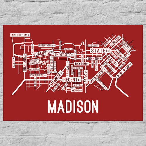 State Street Madison Wisconsin - Etsy