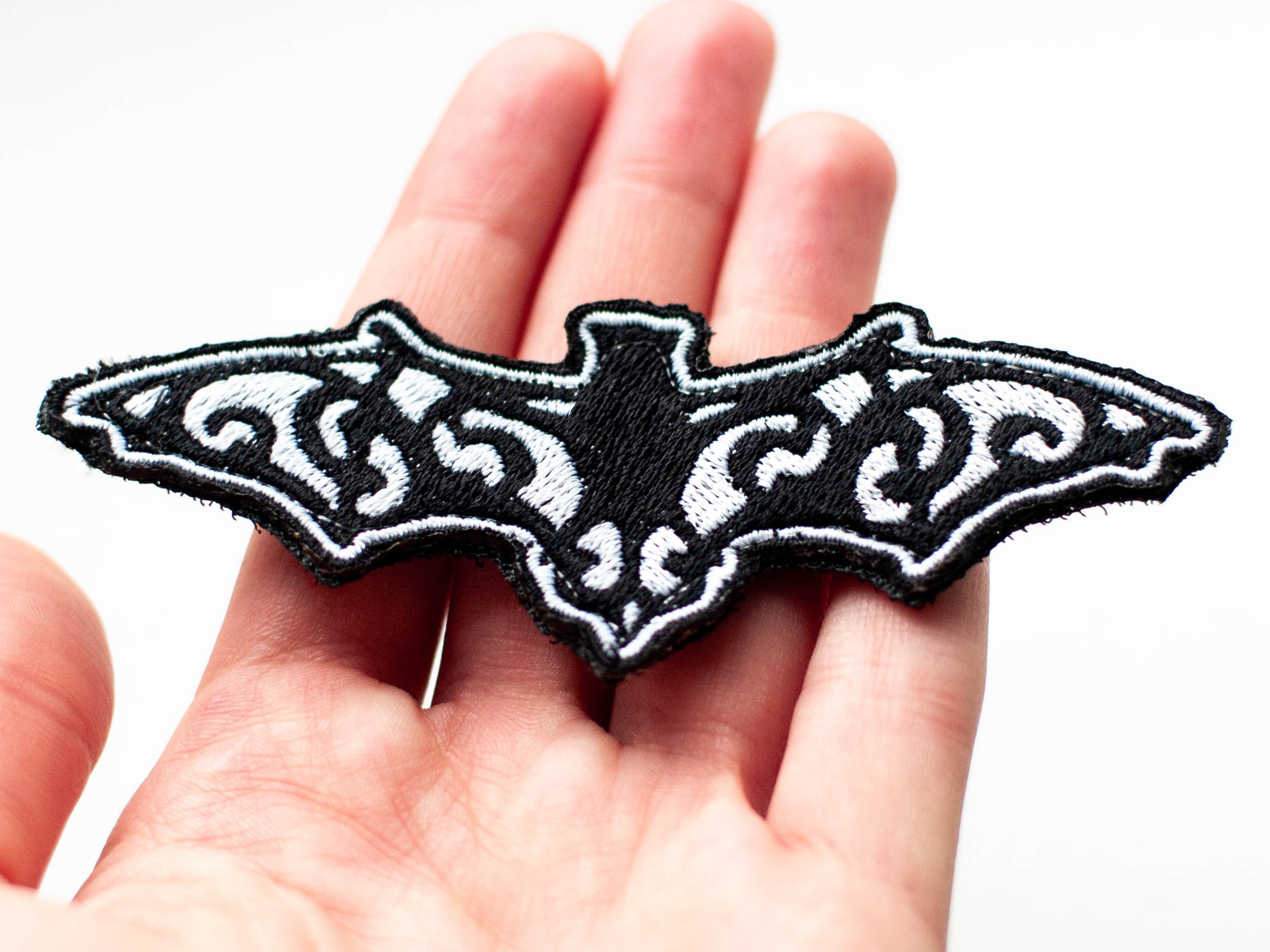 Gothic Patch bat Embroidered Goth Patch | Etsy