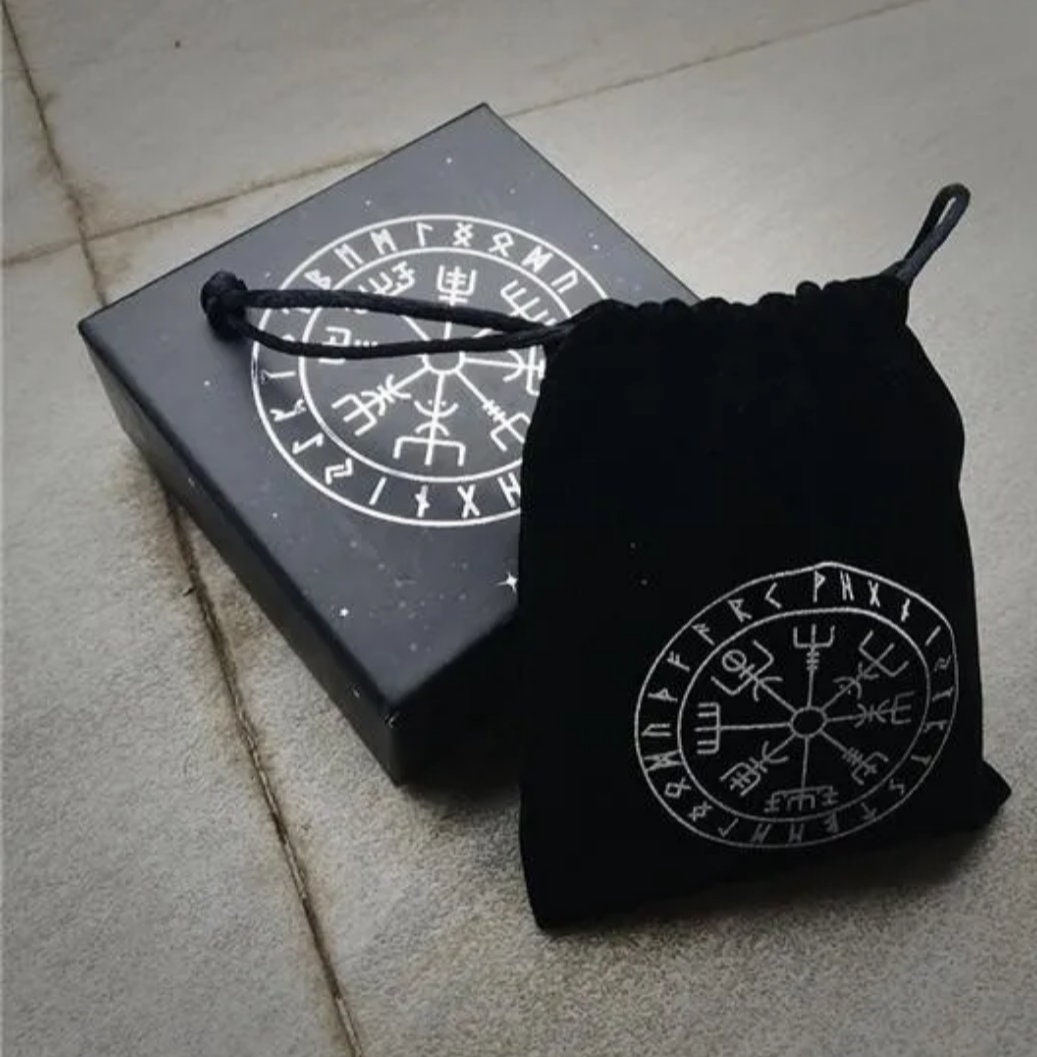 Nordic Rune Set, Nordic Wooden Rune Stones With Storage Bag, Set of 24 ...