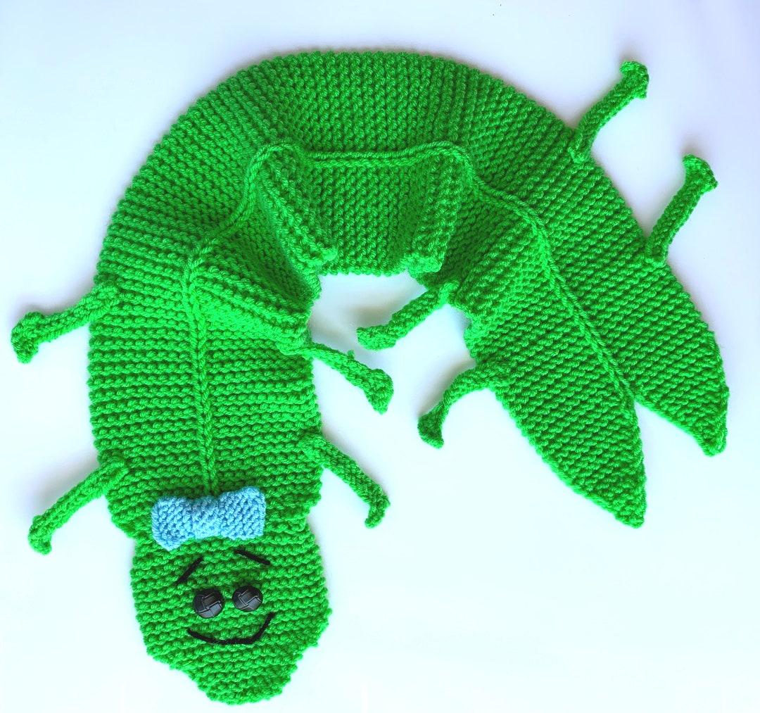 Green Beetle Scarf - PDF Knitting Pattern - for Immediate Download - Etsy