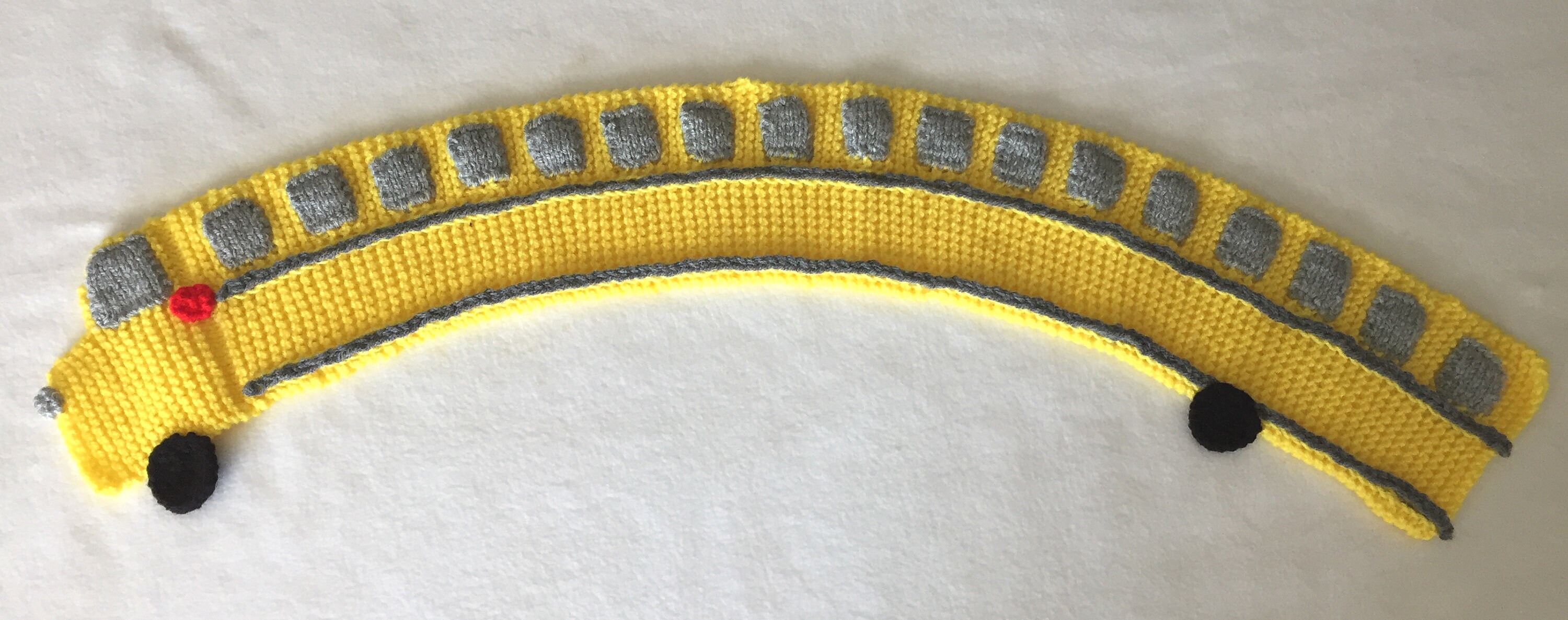 School Bus Neck Scarf - PDF Knitting Pattern - for Immediate Download ...