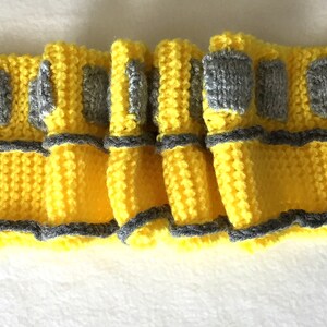 School Bus Neck Scarf - PDF Knitting Pattern - for Immediate Download ...