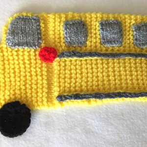 School Bus Neck Scarf - PDF Knitting Pattern - for Immediate Download ...