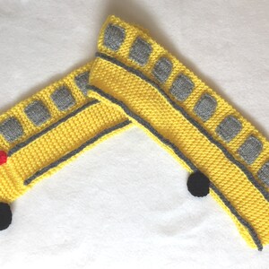 School Bus Neck Scarf - PDF Knitting Pattern - for Immediate Download ...