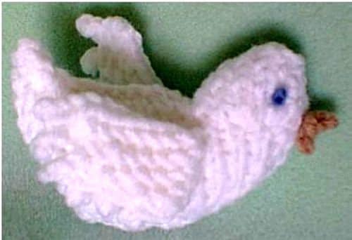 White Dove Ornament - PDF Knitting Pattern - for Immediate Download - Etsy