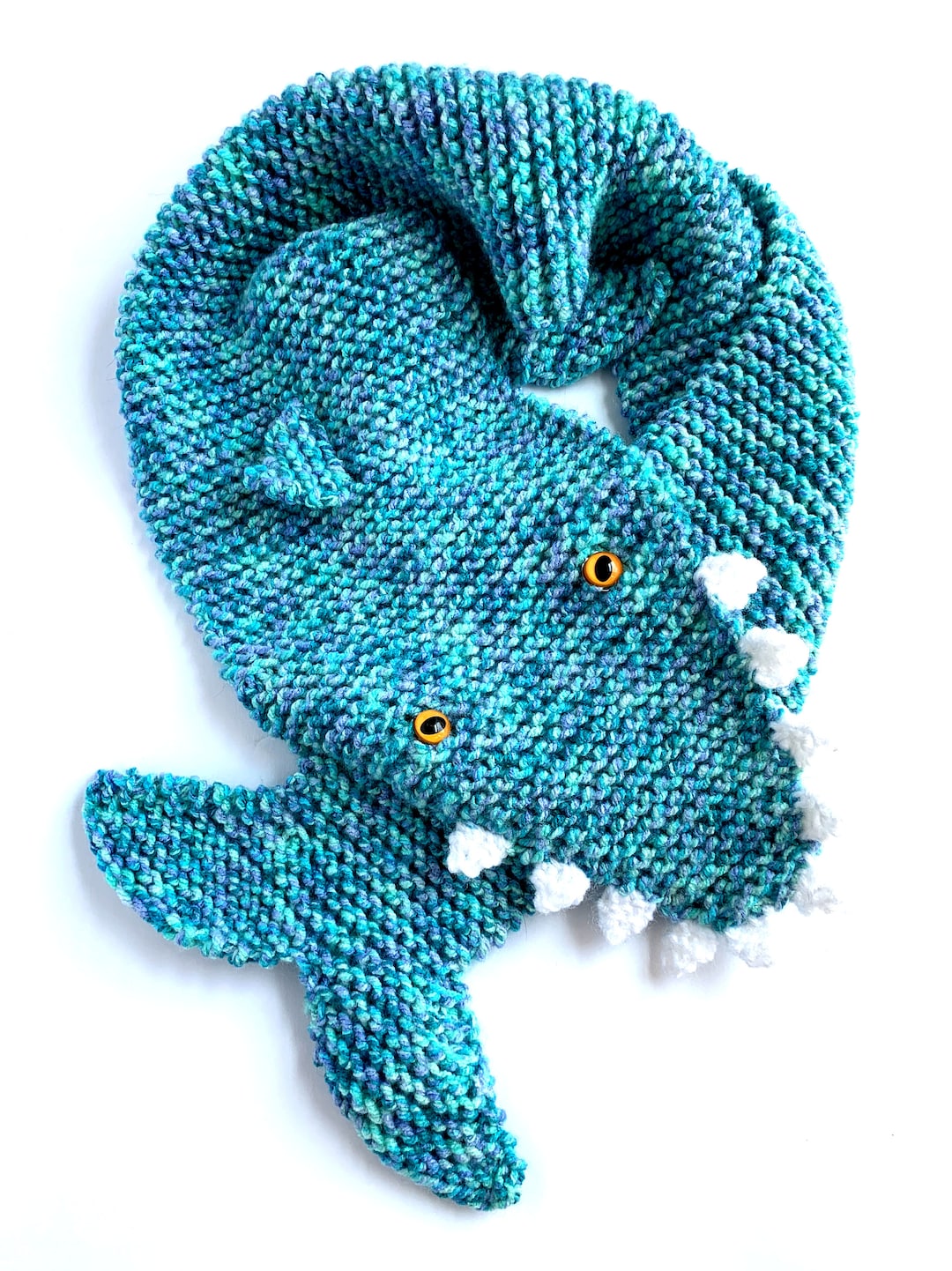 Shark, “bite Me” Scarf - PDF Knitting Pattern - for Immediate Download ...