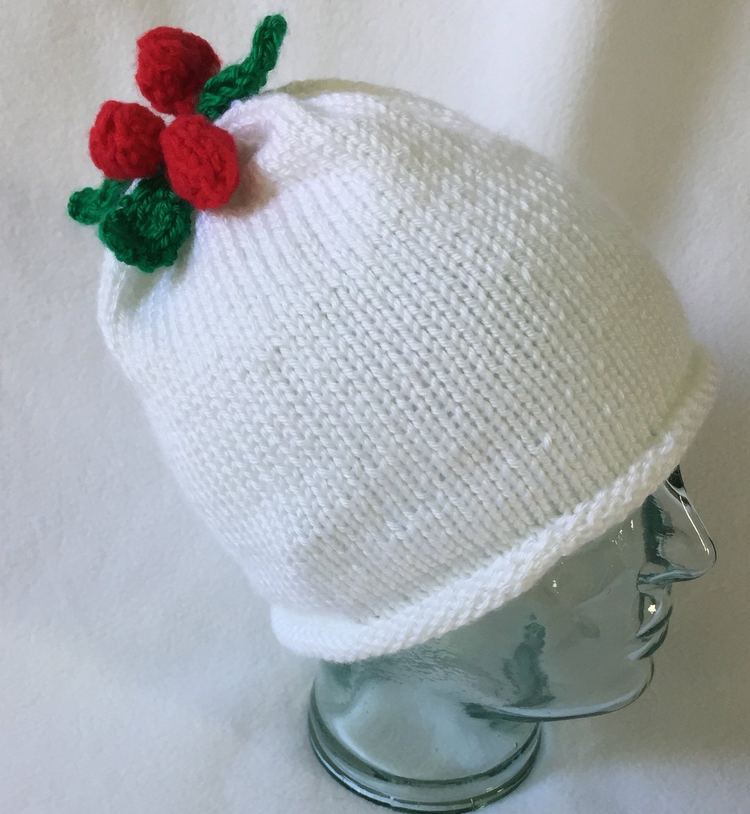 Holiday Berry Hat - PDF Knitting Pattern - for Immediate Download - Etsy