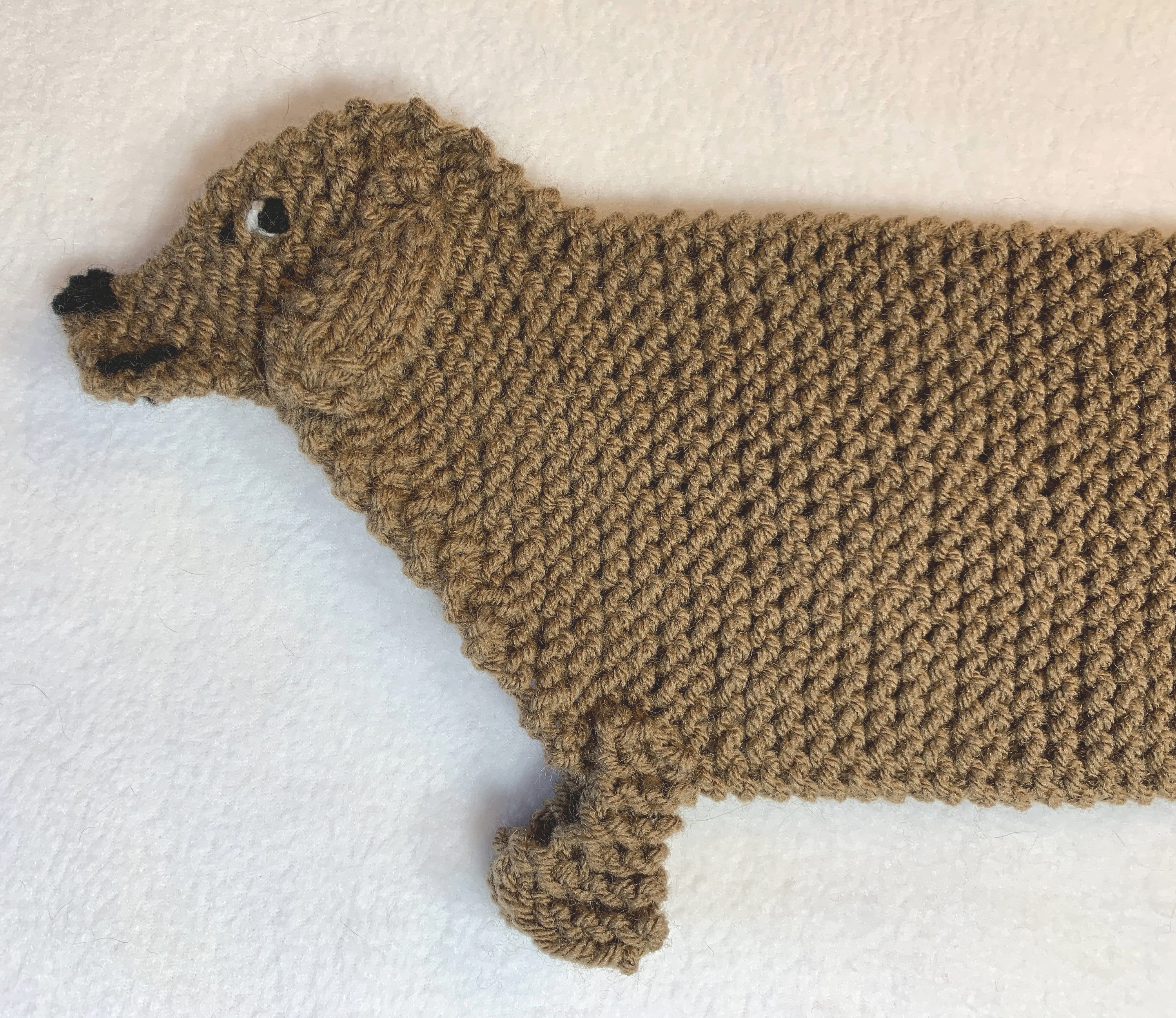 Weiner Dog Scarf – PDF Knitting Pattern - for Immediate Download - Etsy