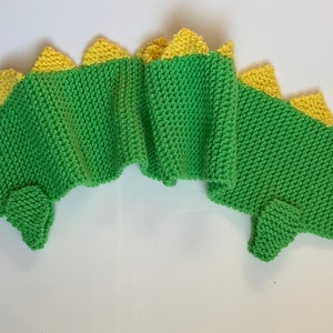 Dinosaur Scarf - PDF Knitting Pattern - for Immediate Download, in ...
