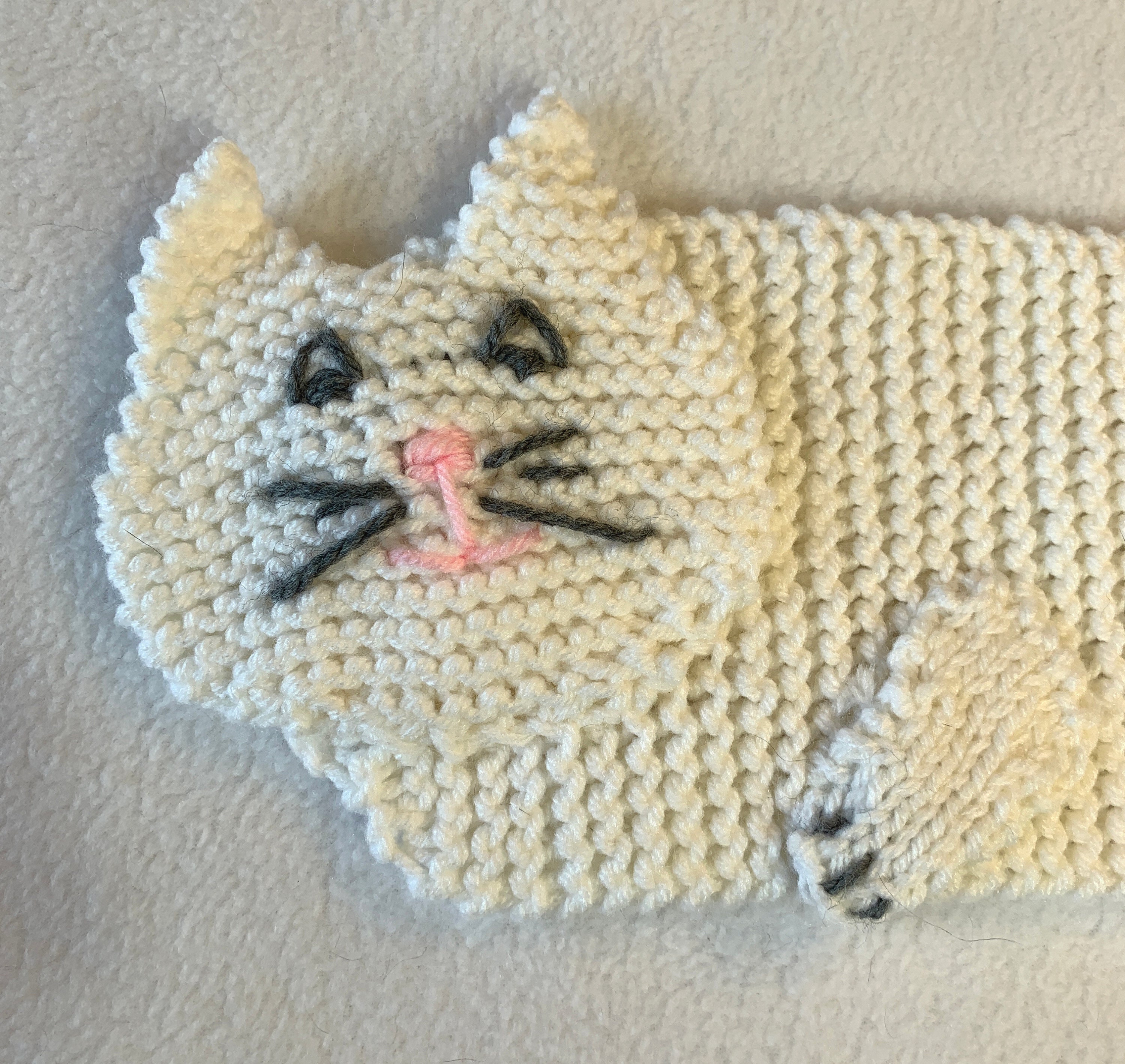 Kitty Cat Scarf – PDF Knitting Pattern - for Immediate Download - Etsy